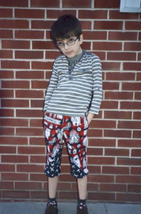How to add color block for Boy Fit Pants - Mamma Can Do It Sewing Blog